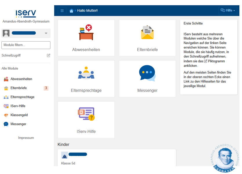 IServ und WebUntis für Eltern - Amandus-Abendroth-Gymnasium Cuxhaven